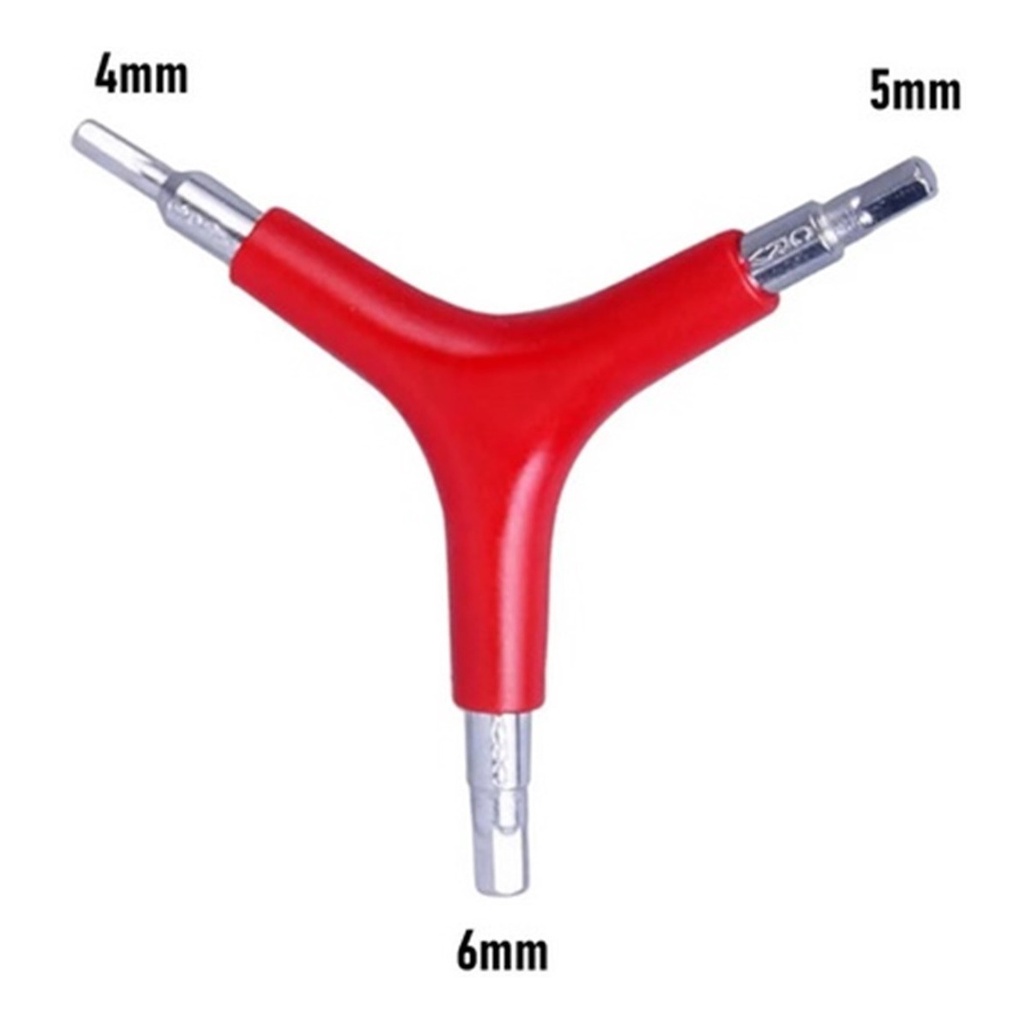 Chave Allen 3 Pontas Y Ferramenta Bike Hexagonal 4/5/6mm | Shopee Brasil