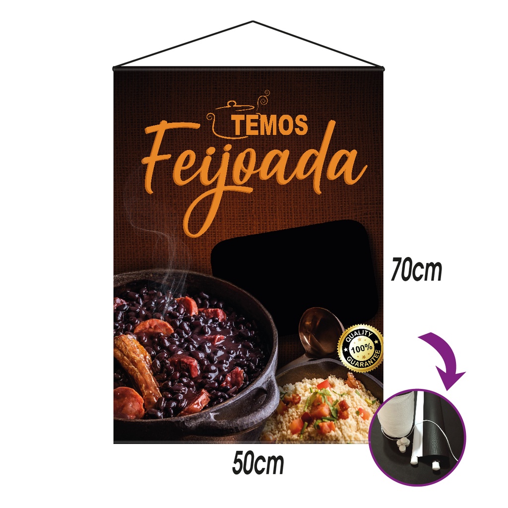 Banner feijoada 50x70 ARTE PRONTA | Shopee Brasil