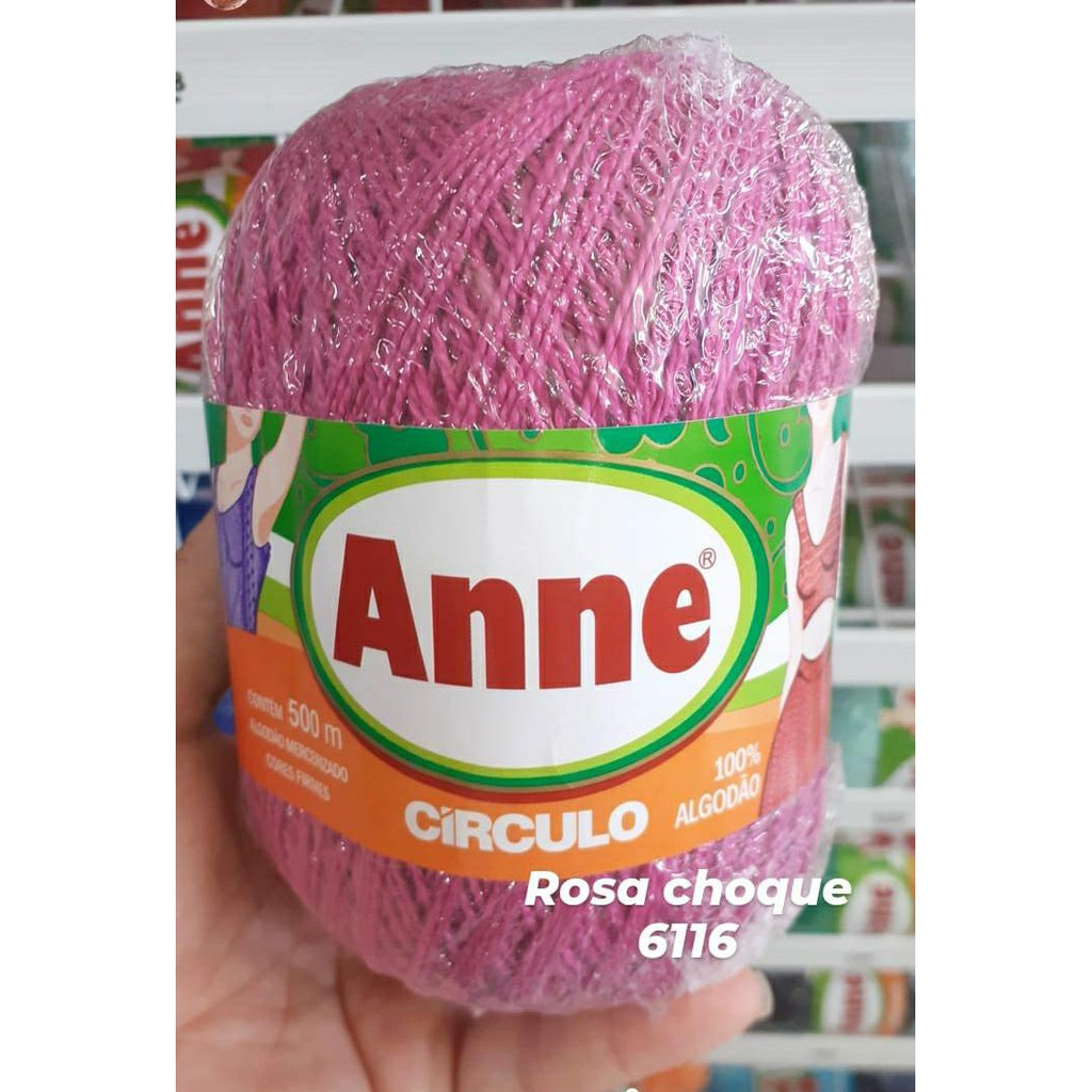LINHA ANNE CIRCULO DIVERSAS CORES/ 500 METROS | Shopee Brasil