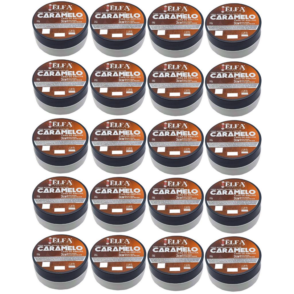 20 Cera Modeladora Capilar Caramelito Alta Fixação 120g Extra Forte ...
