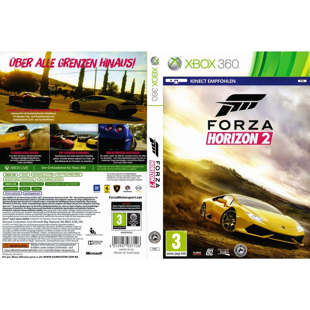 Forza horizon 2 P/ XBOX360 (LTU/LT/JTAG/RGH) | Shopee Brasil