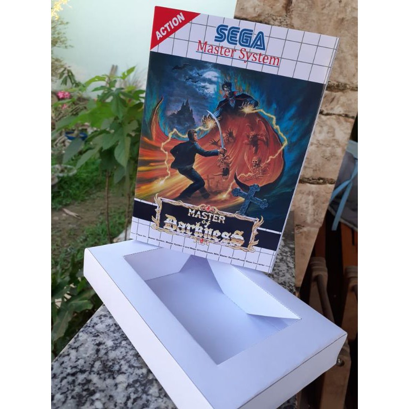 caixa laminada com berço repro para jogos de master system | Shopee Brasil