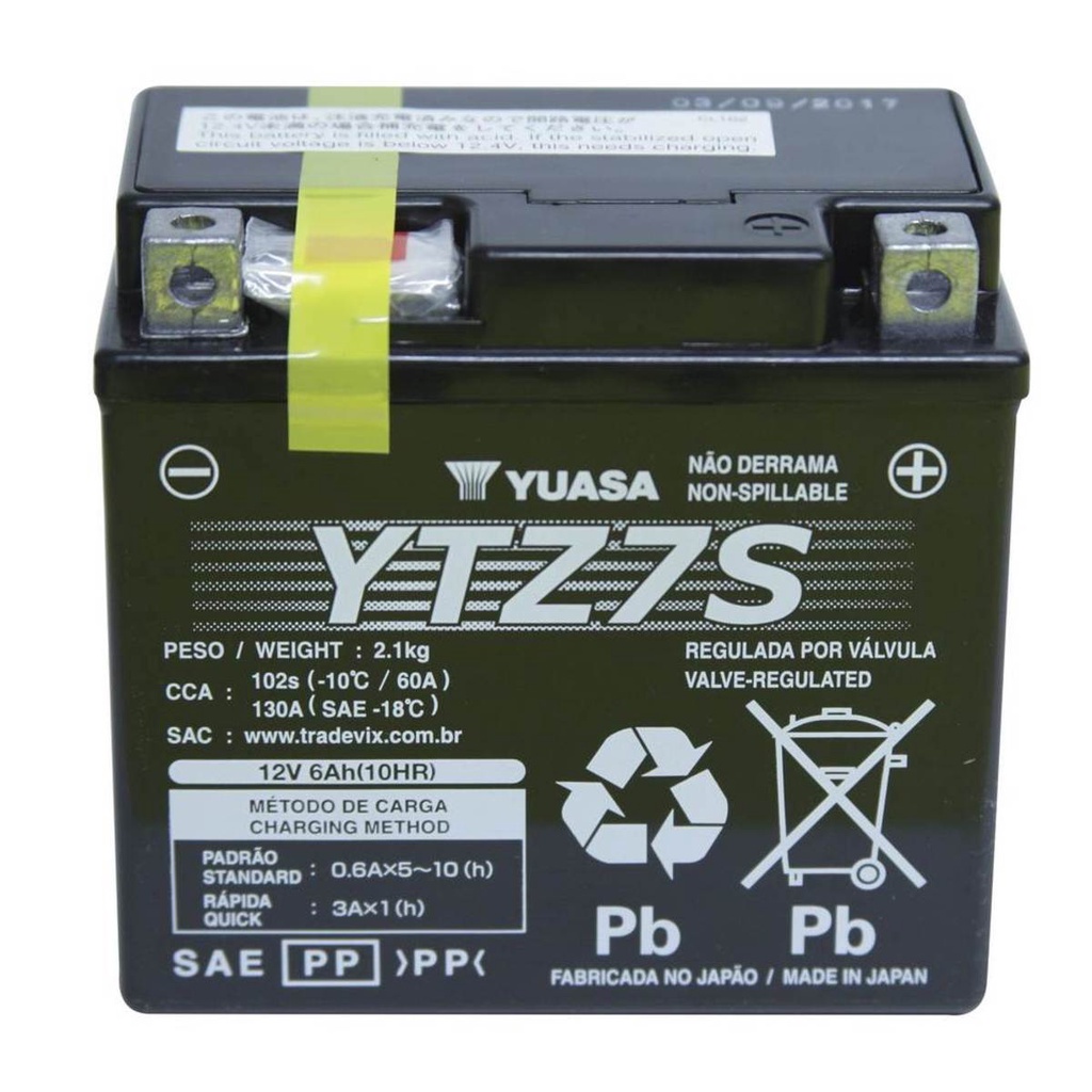 BATERIA YTZ7S YUASA | Shopee Brasil
