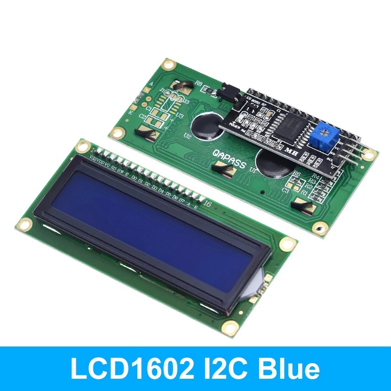 Módulo LCD 1602 I2C Verde ou Azul com Módulo i2C Soldado Apenas 4 fios de conexão | Shopee Brasil