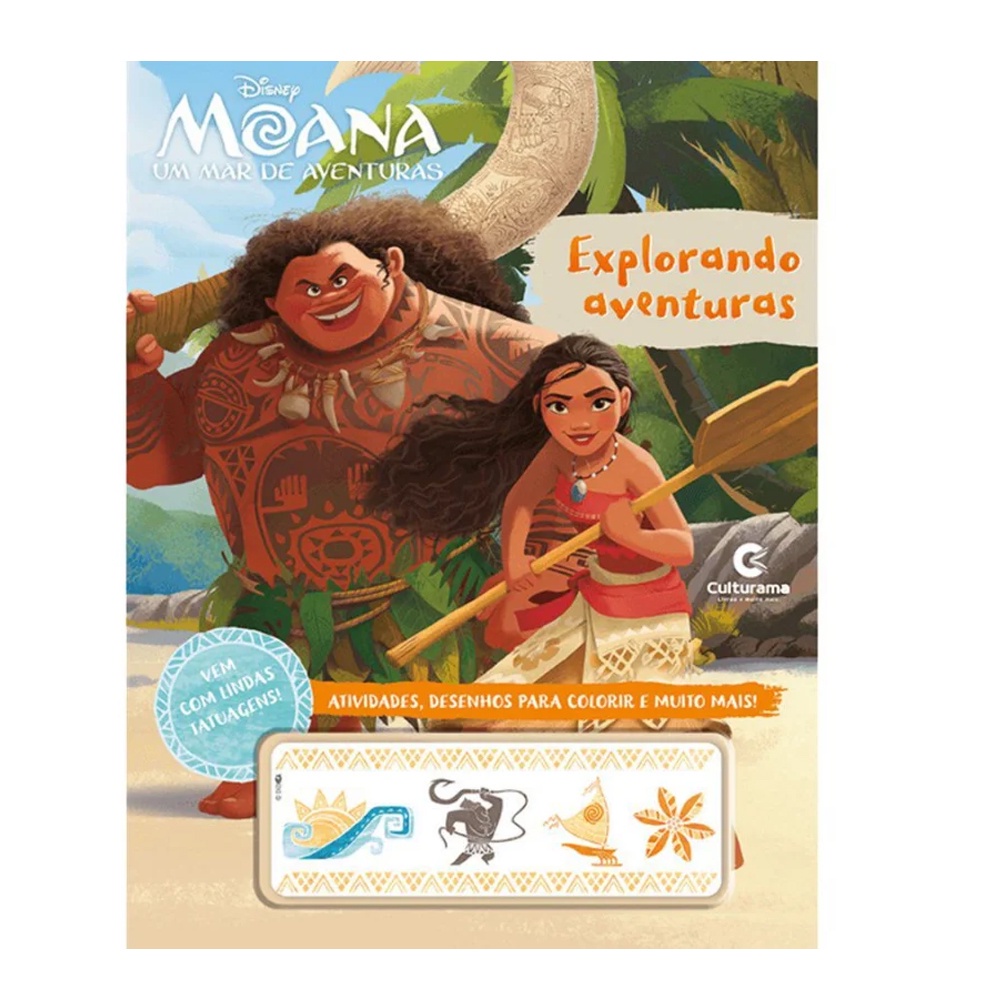 Livro Explorando Aventuras - Moana - 1 unidade - Disney - Rizzo ...