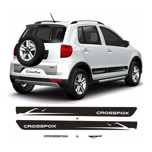 Crossfox Adesivo Lateral Traseiro Raposa Modelo Raio Kit Vw | Shopee Brasil
