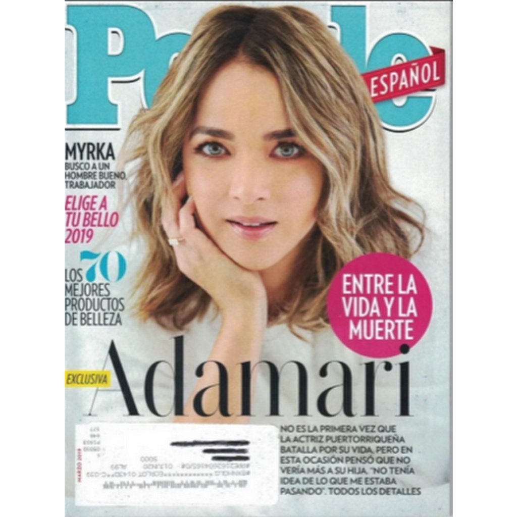 REVISTA PEOPLE ESPANOL, DE MARÇO DE 2019, COM ADAMARI LOPEZ NA CAPA ...