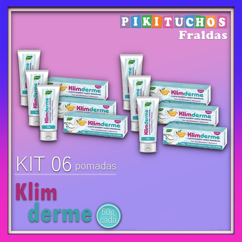 Klim Derme - Pomada Dermatológica - 50g (kit 06 pomadas) | Shopee Brasil