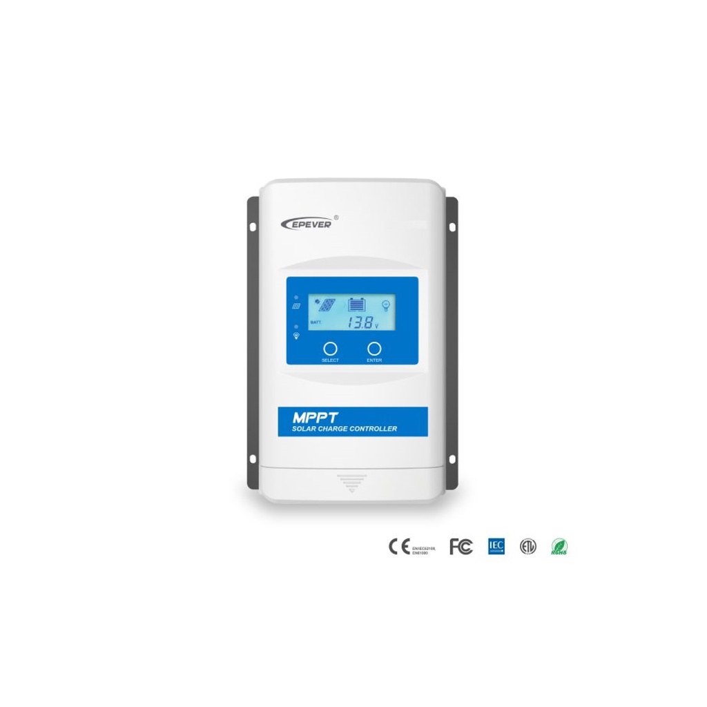 Controlador De Carga Solar MPPT 40a Epever Xtra XDS2 12v 24v Para Painel Placa Solar | Shopee Brasil