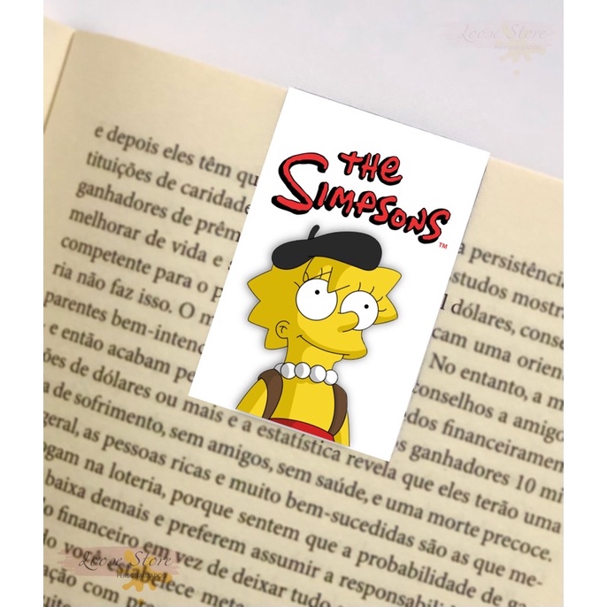 Marcador de página magnético temático Lisa Simpsons arte | Shopee Brasil
