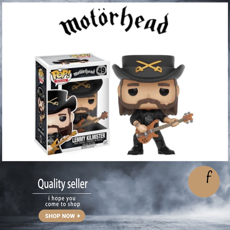 Funko Pop! Rocks: Motorhead - Lemmy Kilmister # 49 Dourado Lemmy ...