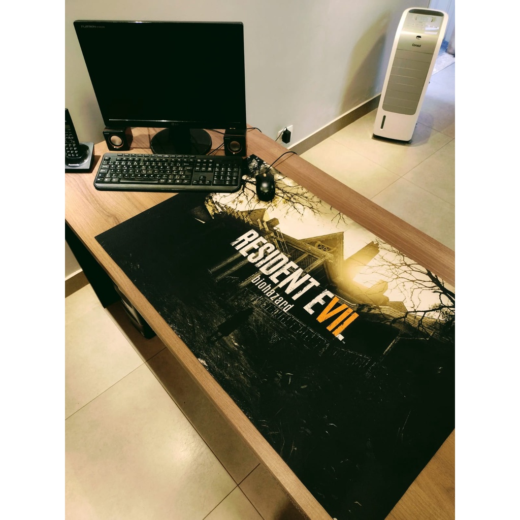 Mousepad Gamer Gigante - TEMA RESlDENTE EVlL - ESCOLHA O TAMANHO ...