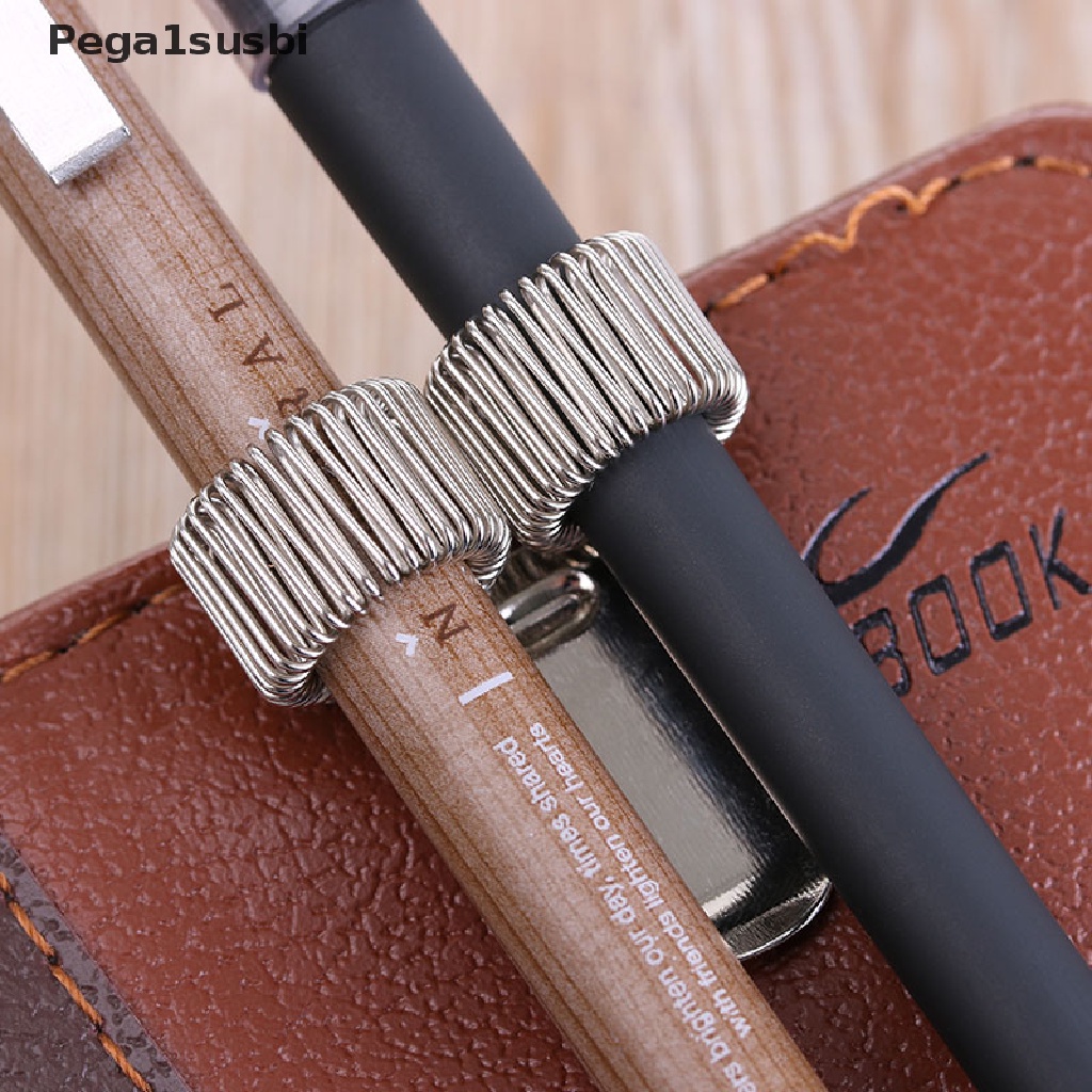 [Pega1susbi] 1Pcs Metal Spring Pen Holder Metal Pen Clips Elastic Loop ...
