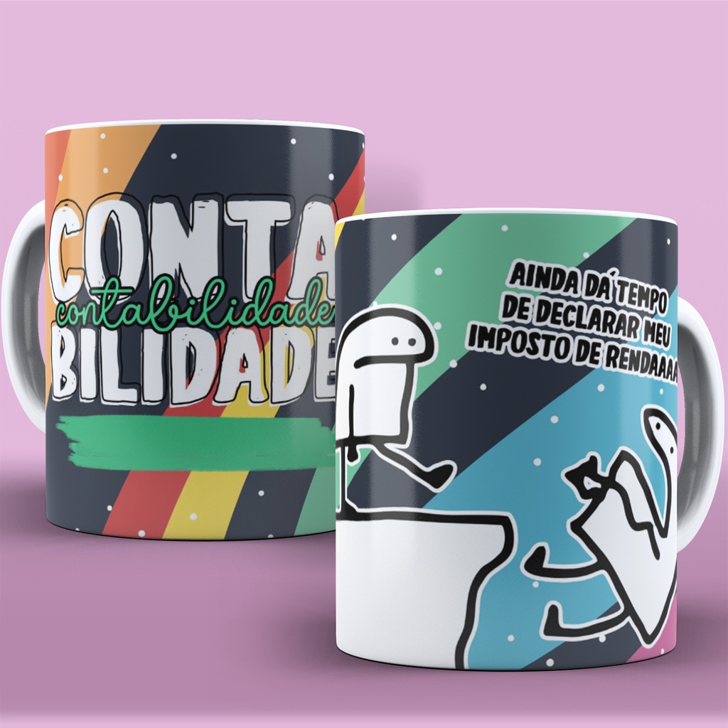 Caneca Profissões Flork - Contabilidade | Shopee Brasil