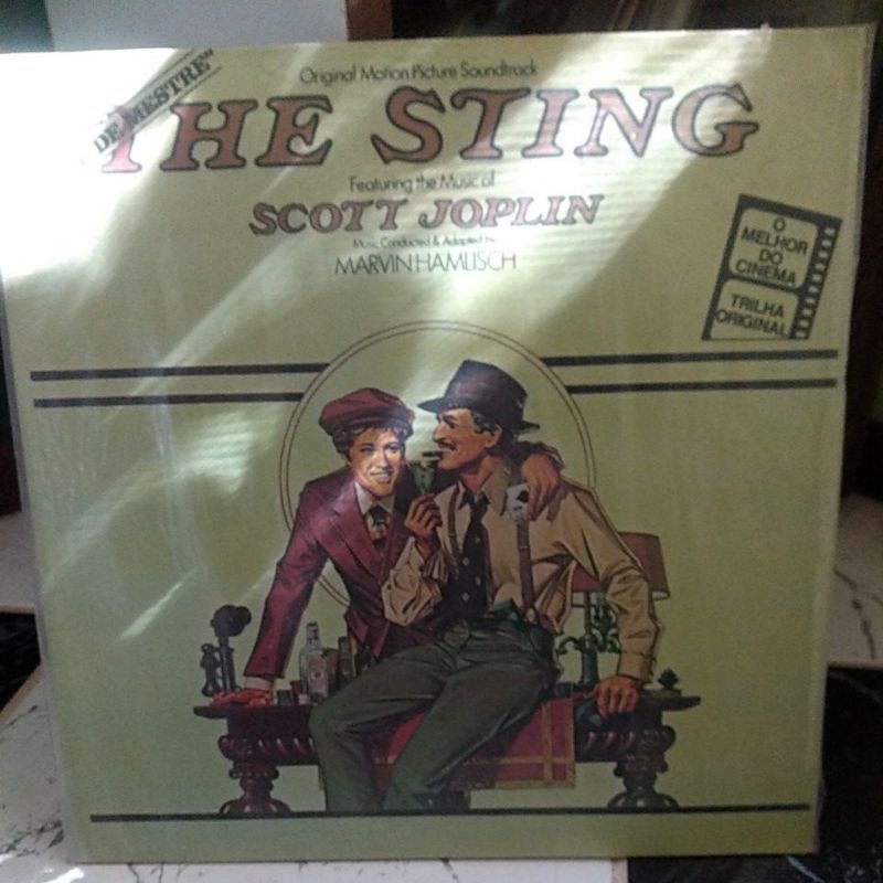 Disco Vinil Antigo "The Sting" Trilha Sonora do Filme"O Golpe de Mestre" Raridade Colecionador ...