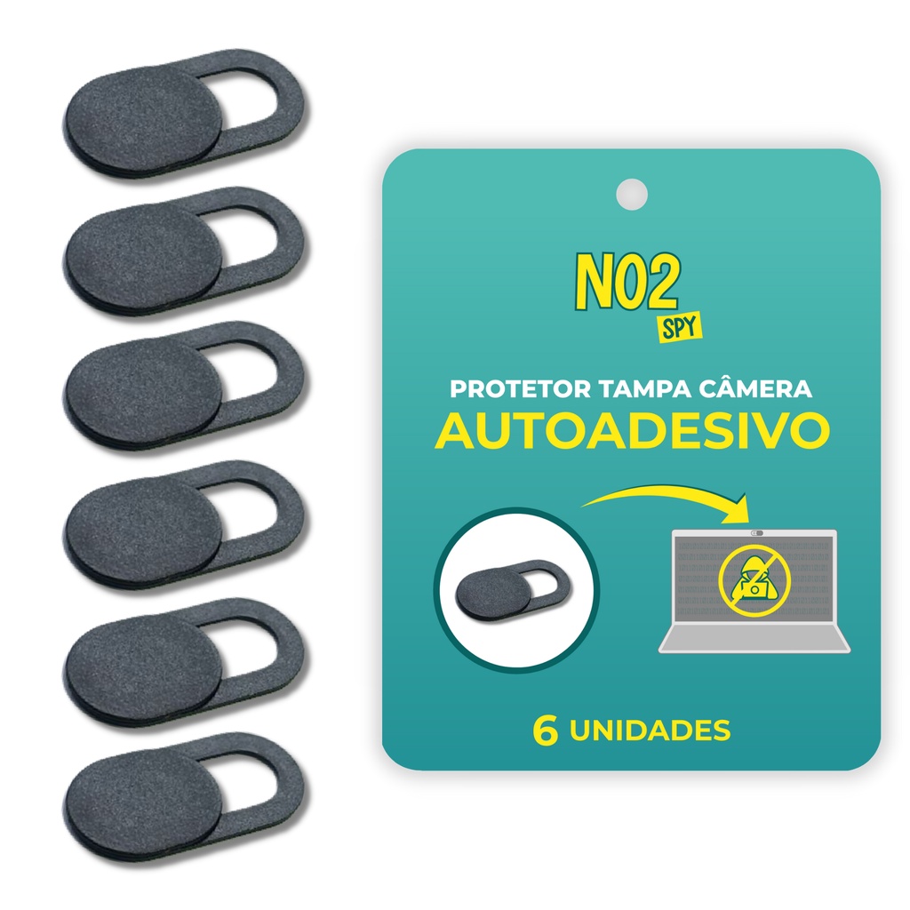 Tampa Câmera Webcam Cover Kit 6 Unidades Original NO2SPY Ultrafino ...