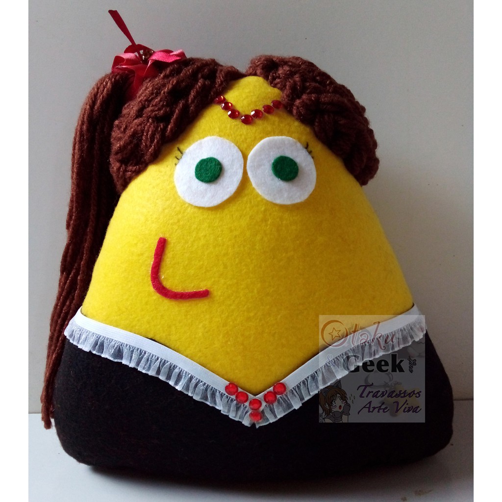 Boneco Pou fêmea feltro | Shopee Brasil