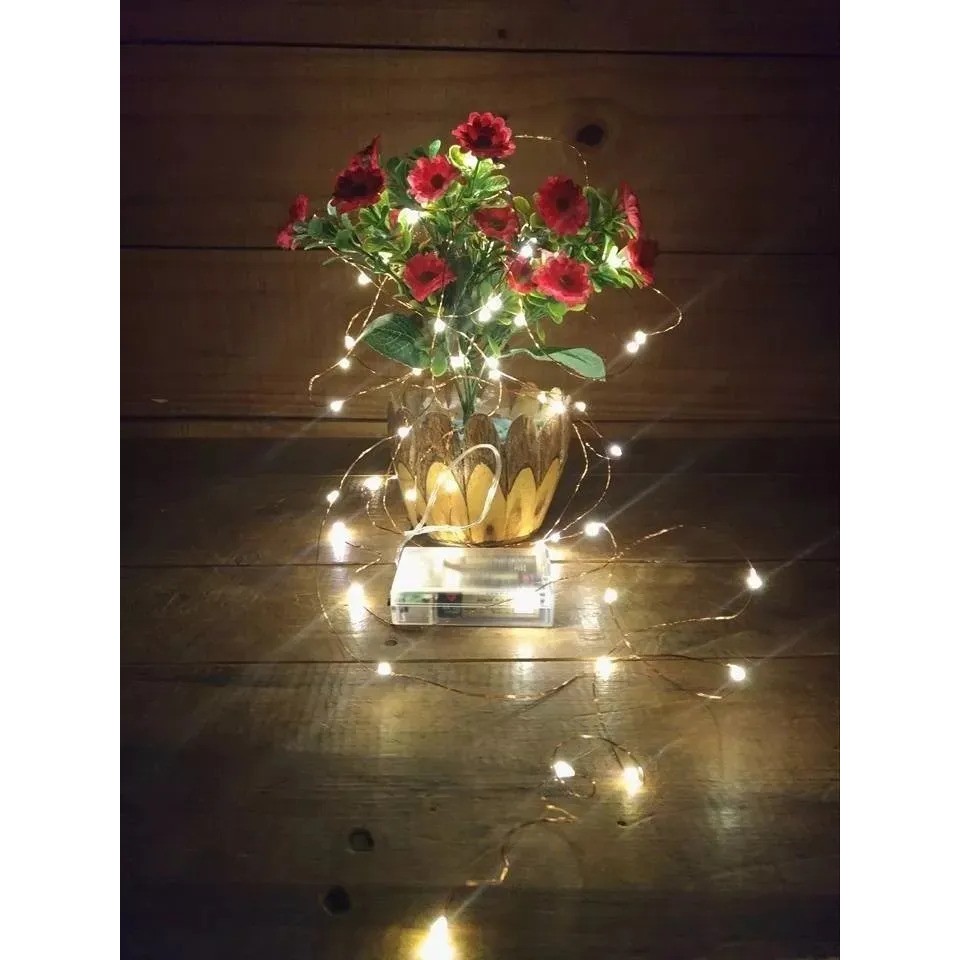 Fio de LED / Fio de Fada 3m Branco Quente Luz Iluminação Decoração ...