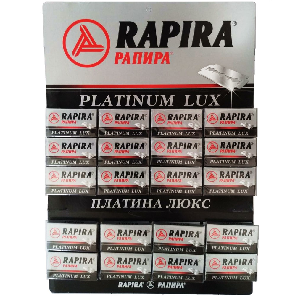 100 LÂMINAS RAPIRA PLATINUM + BARBEADOR RAPIRA | Shopee Brasil