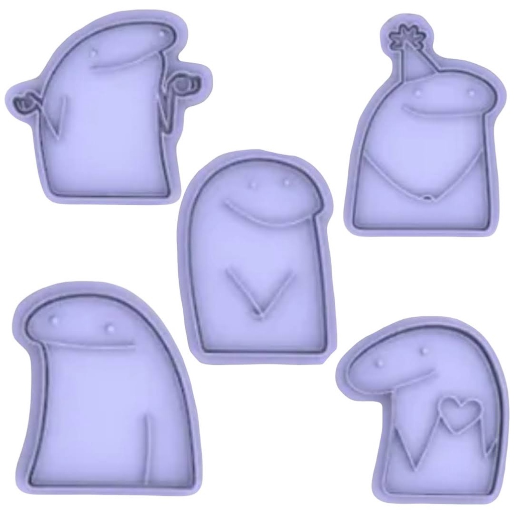 Kit 5 Cortador Marcador Flork Bento Trend Cookie Americana | Shopee Brasil