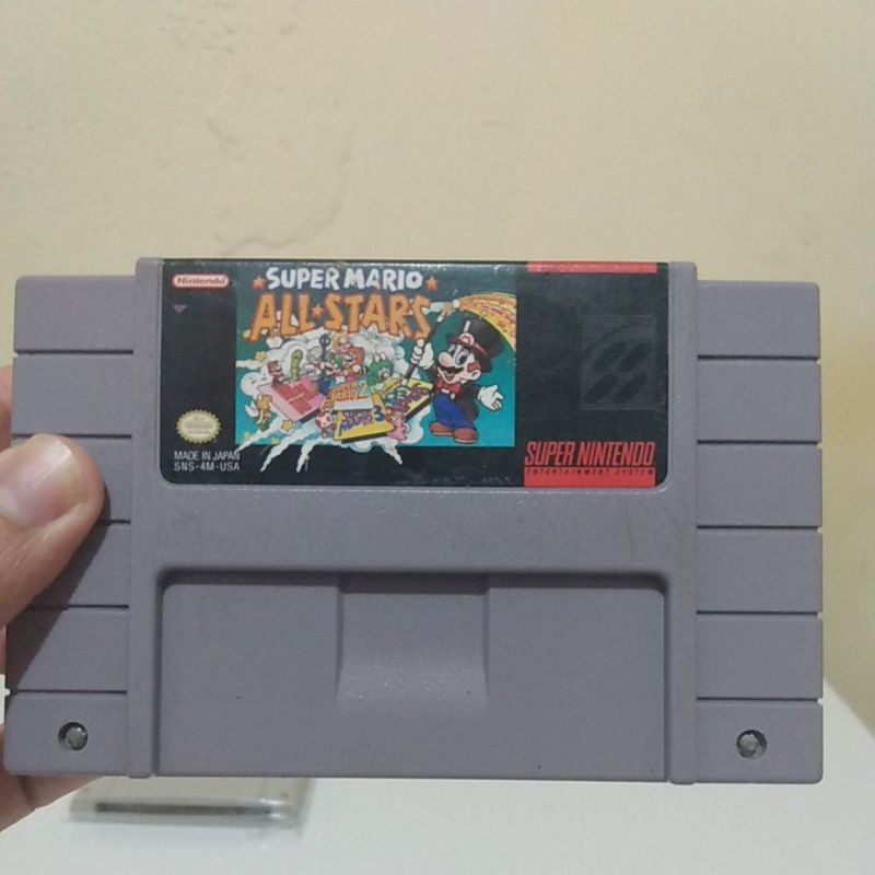 Jogo Cartucho Coletânea Super Mario all stars Compatível com Super ...