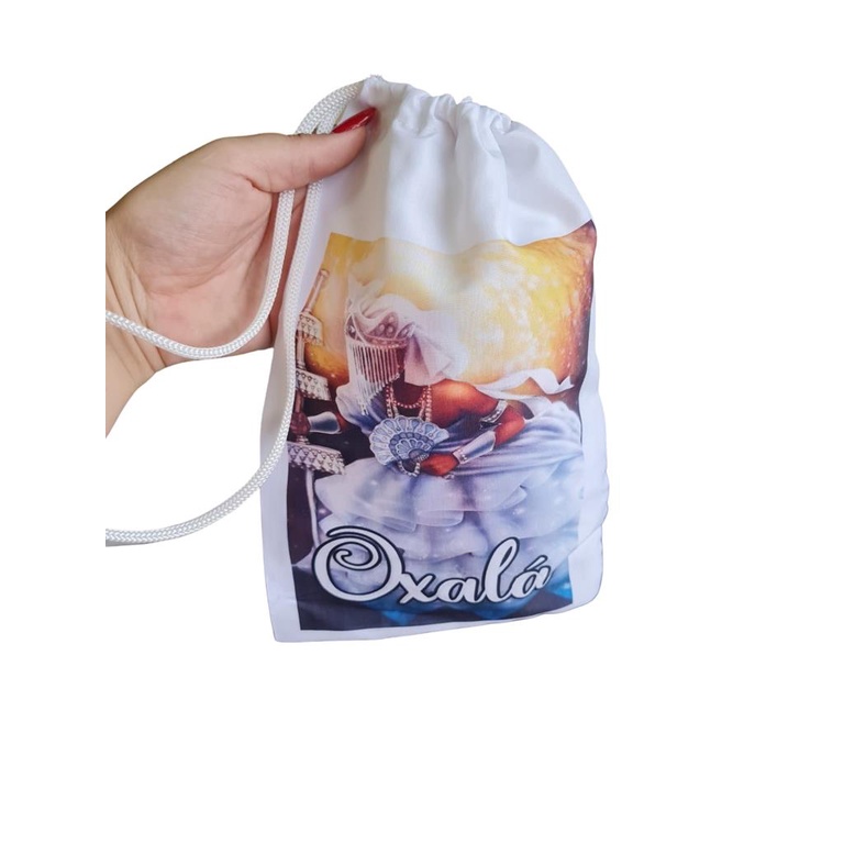 2 Sacolas De Cambono Acessorios Para Umbanda Candomble Oxala | Shopee ...