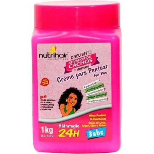 Creme De Pentear Nutrihair Ativador Cachos Intensos 3abc 1kg Shopee