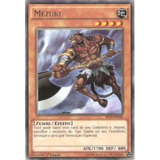 Mezuki BP03-PT046 Rara Yugioh | Shopee Brasil