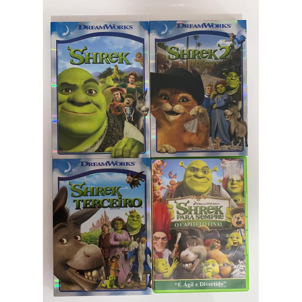 COLEÇÃO - DVD - QUADRILOGIA SHREK (04 DISCOS) | Shopee Brasil