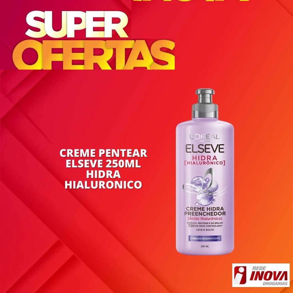 Creme Pentear Elseve hidra hialuronico 250ml - roxinho | Shopee Brasil