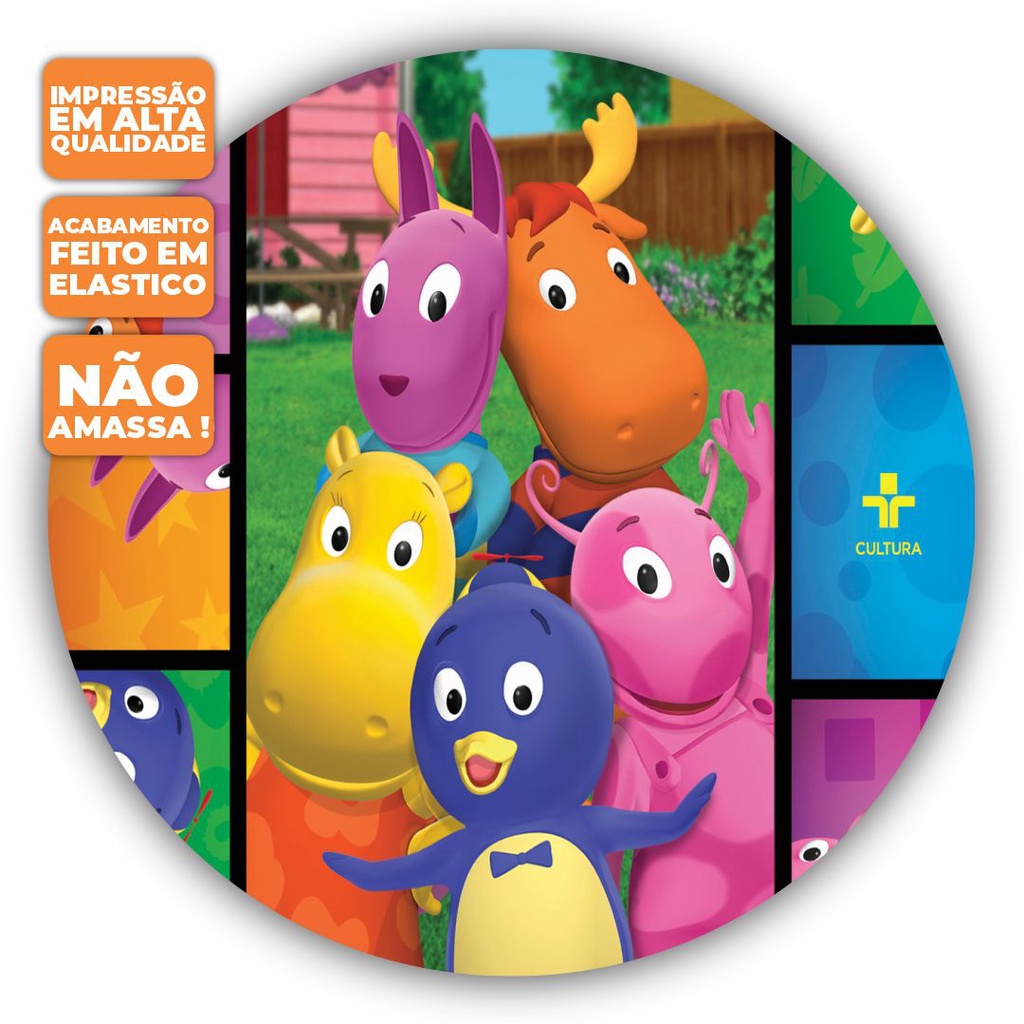 Mini Painel de Festa Sublimado 3D 50x50 Backyardigans 01 | Shopee Brasil