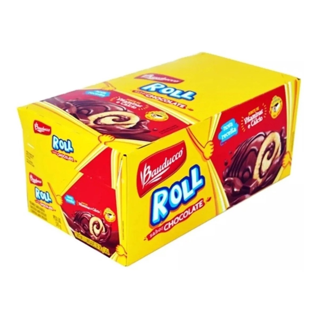 Bolinho Bauducco Roll Chocolate | Shopee Brasil