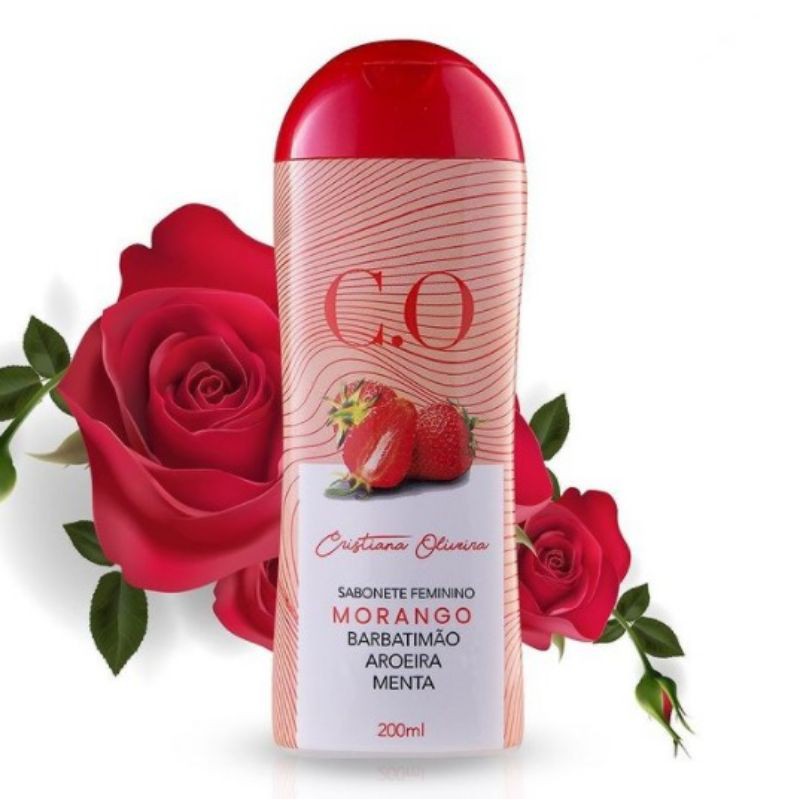 Sabonete líquido Íntimo Morango 200 ml | Shopee Brasil