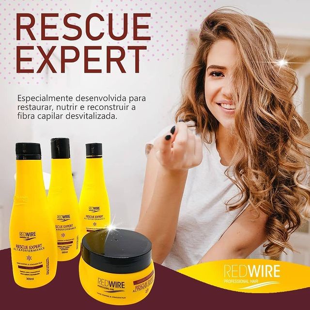 KIT TRATAMENTO INTENSIVA REDWIRE RESCUE EXPERT Profissional Hair | Shopee Brasil