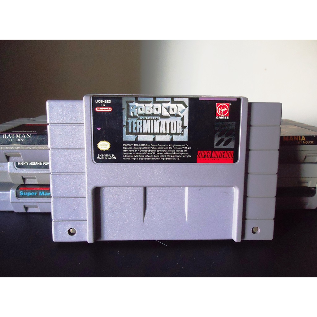 Snes Robocop vs Terminator Original 100% Perfeito | Shopee Brasil