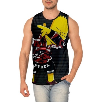 Camiseta Regata The Simpsons Bart Dab Full Print Ref:77 | Shopee Brasil