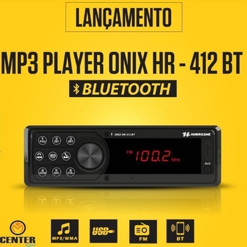 Radio Mp3 Player Hurricane Lançamento Usb HR 412 BT Lançamento | Shopee ...