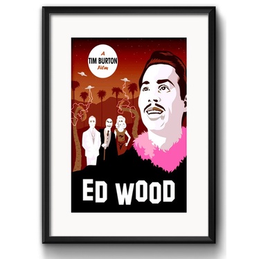 Quadro Ed Wood Filme Tim Burton Johnny Depp Arte Paspatur | Shopee Brasil