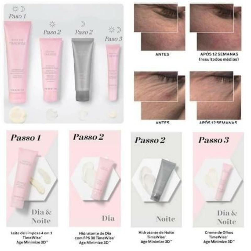 Kit anti idade Timewise 3D Mary kay Com desconto | Shopee Brasil