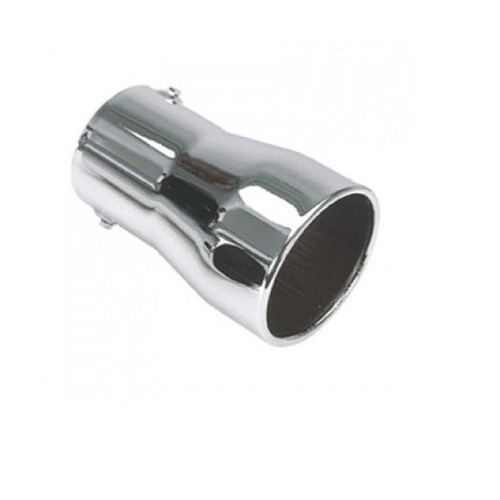 Terminal De Escapamento Cromado 2,5 Polegada 180mm | Shopee Brasil