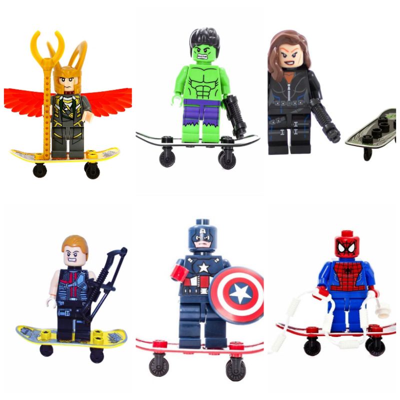 Boneco Lego Vingadores Marvel tamanho grande com acessórios | Shopee Brasil