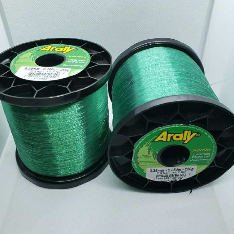 Linha Pesca Araty Superflex Verde 250g - Mazzaferro | Shopee Brasil