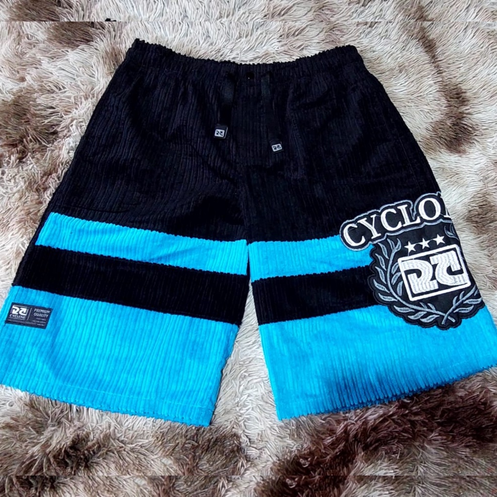Bermuda de Veludo Cyclone | Shopee Brasil