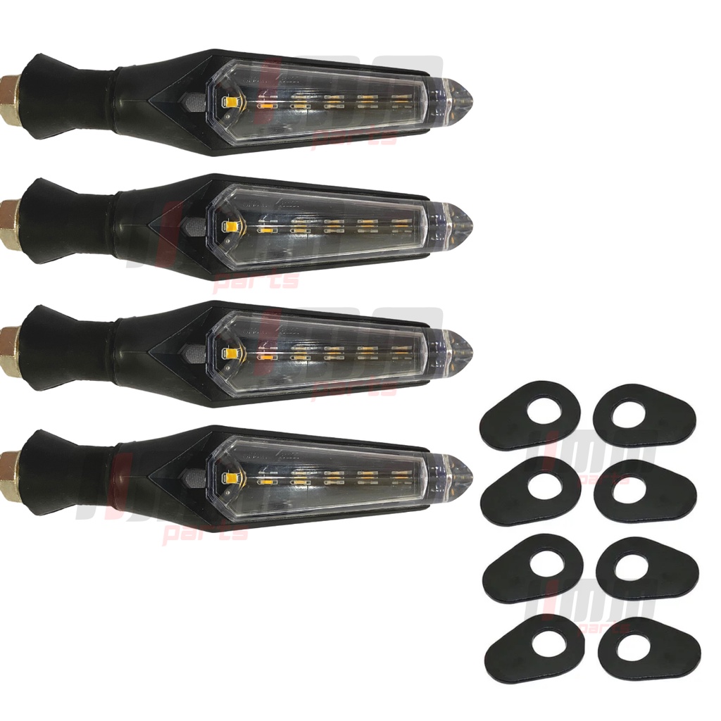 Kit Seta Sequencial Com Daylight E Adaptadores Para Setas Honda Yamaha ...