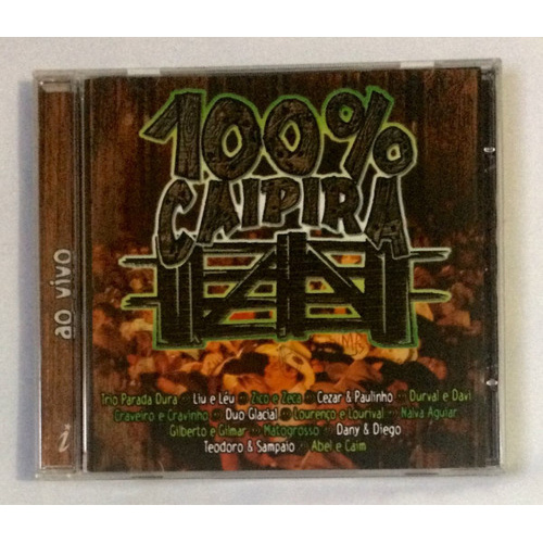 Cd 100% Caipira Ao Vivo (jbn) | Shopee Brasil