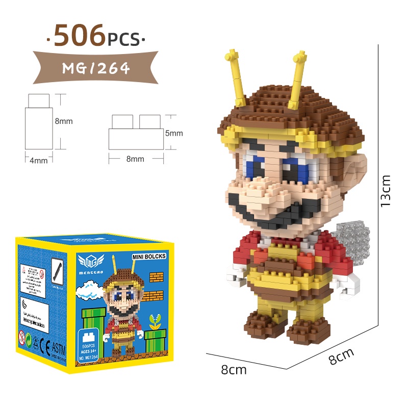 Blocos Da Sorte Lego Super Mario Bros De Construção Nano Bloco ...