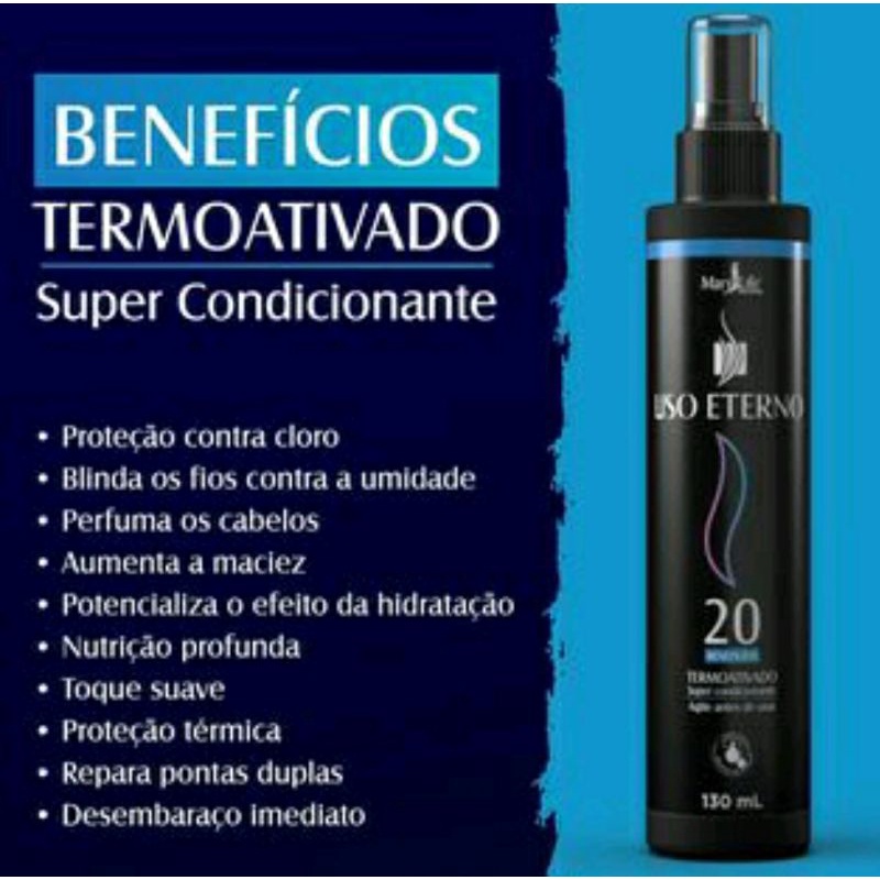 Liso Eterno Spray Finalizador Termoativado Protetor Térmico Uso Eterno ...