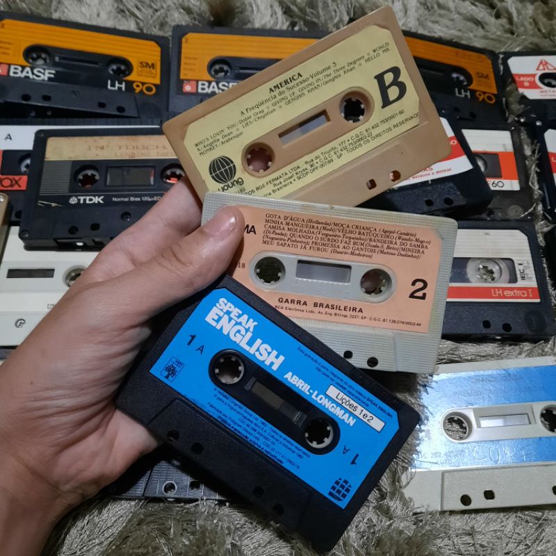 Fitas K7/Cassete para Decoração, Festa Anos 70, 80, 90 Artesanato ...