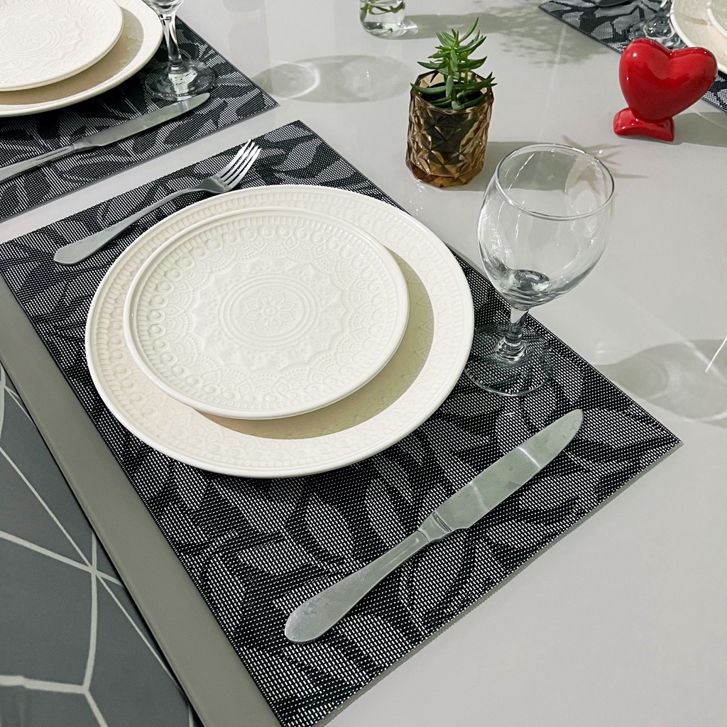 Lugar Americano Retangular para Mesa Cozinha 45x30cm Supla Sobreprato ...