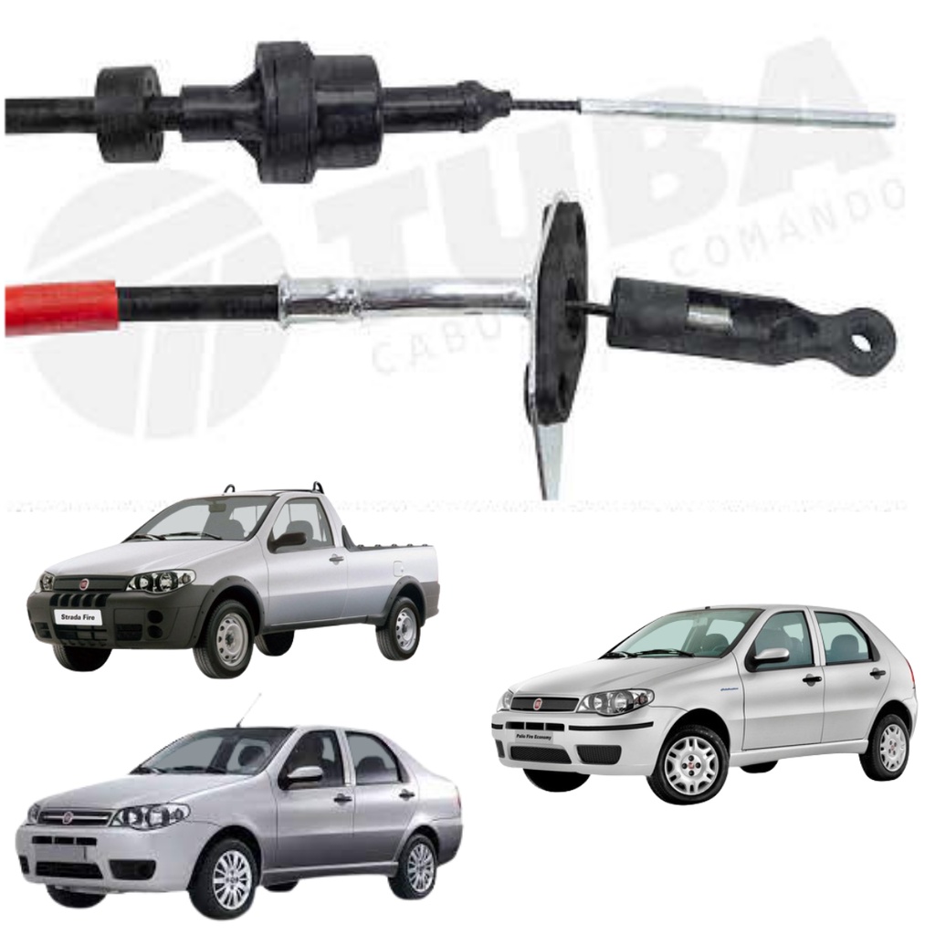 Cabo Embreagem Fiat Palio Siena Strada Fire 2006 EM DIANTE (55204912 ...